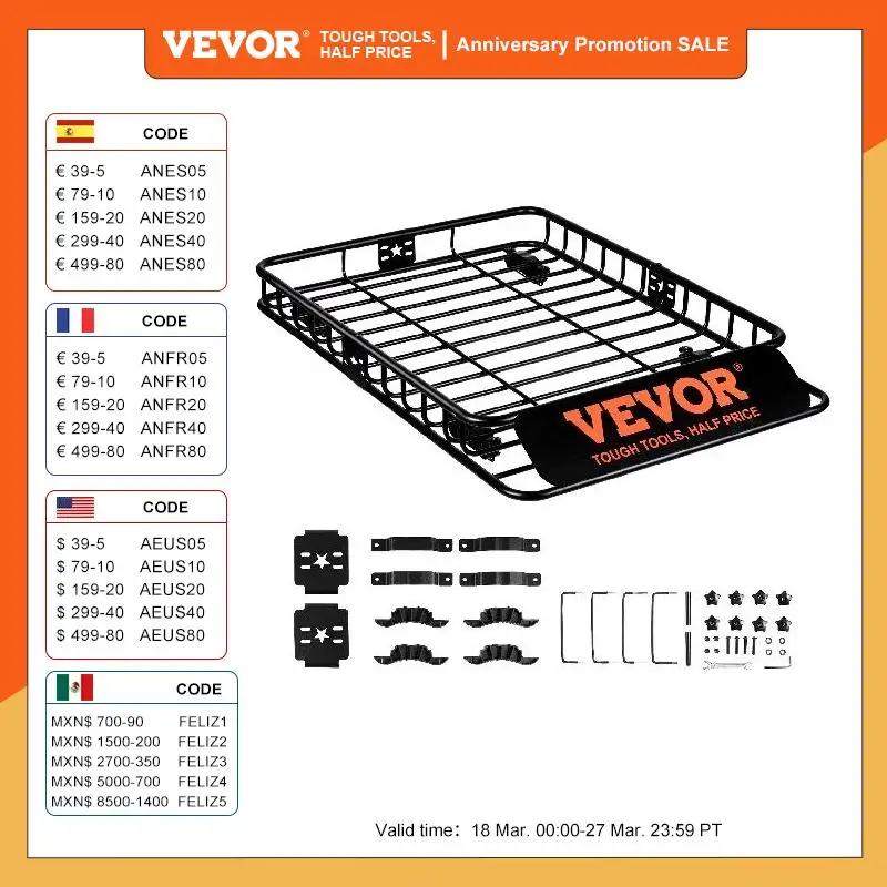 VEVOR-Roof-Rack-Cargo-Basket-46-x36-x4-5-51-x36-x5-Rooftop-Cargo ...