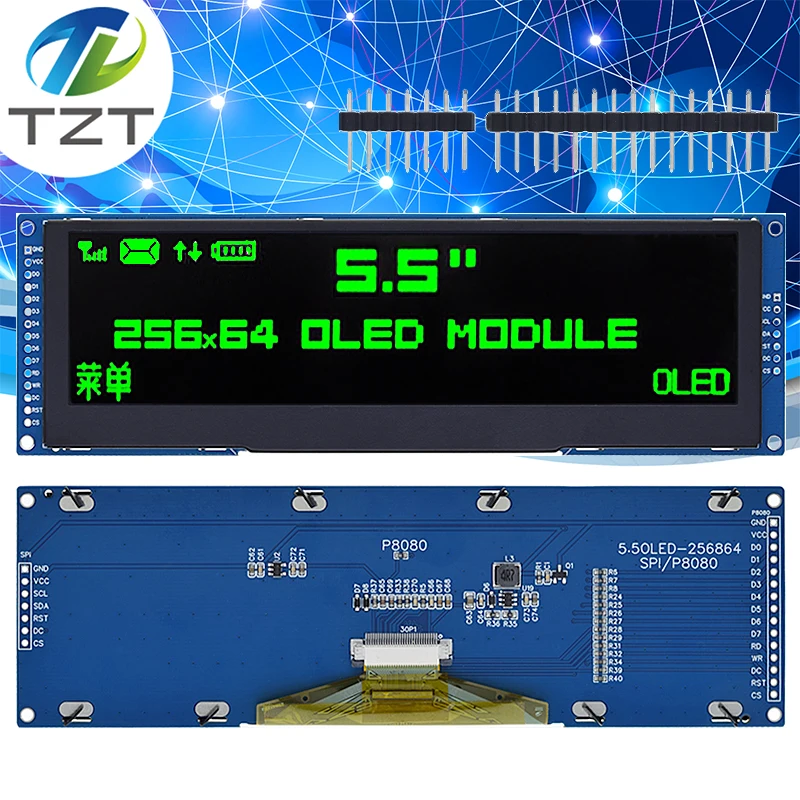 5-5-Inch-OLED-LCD-Display-Green-Color-256x64-Drive-SSD1322-Interface-SPI-8-bit-Parallel.jpg