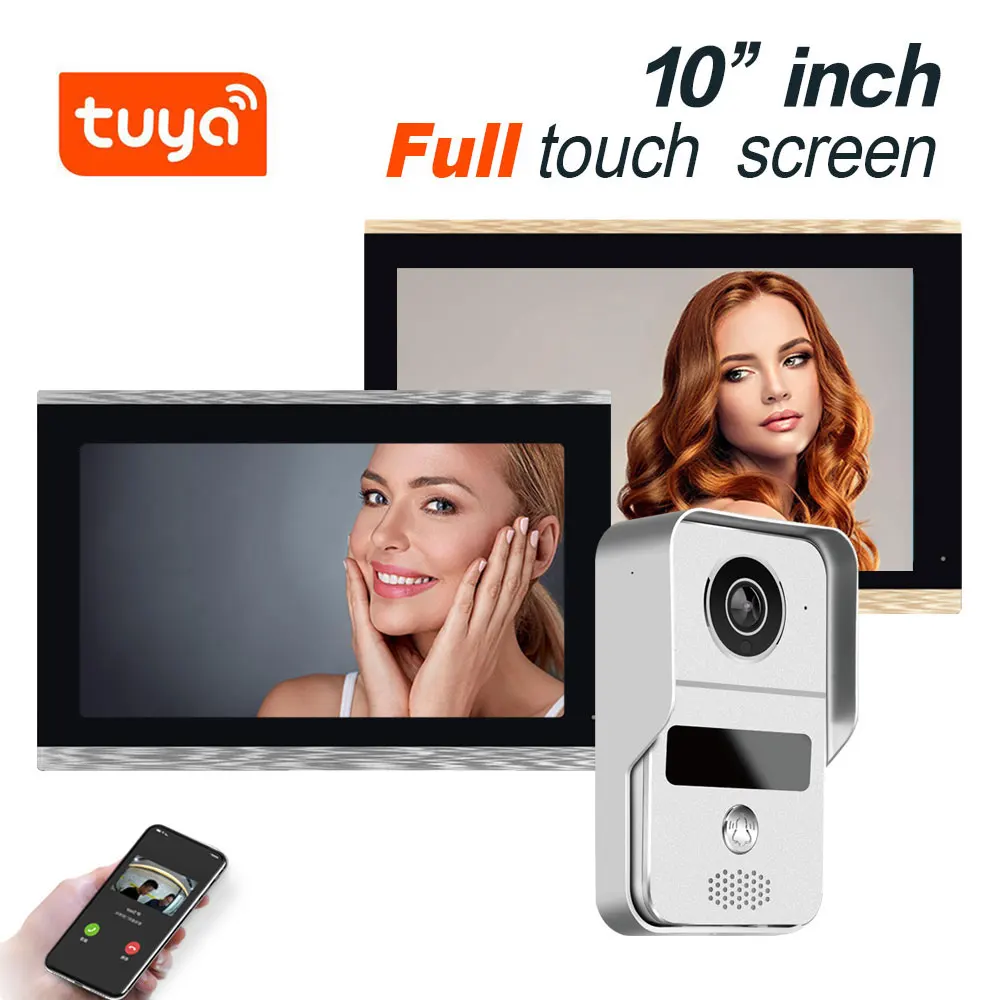 10 inch Touch Screen Monitor Wireless Wifi Smart Video DoorPhone ...