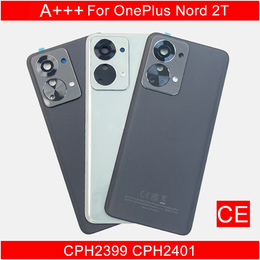 A-For-OnePlus-Nord-2T-Battery-Cover-Back-Glass-Rear-Door-Housing-Case ...