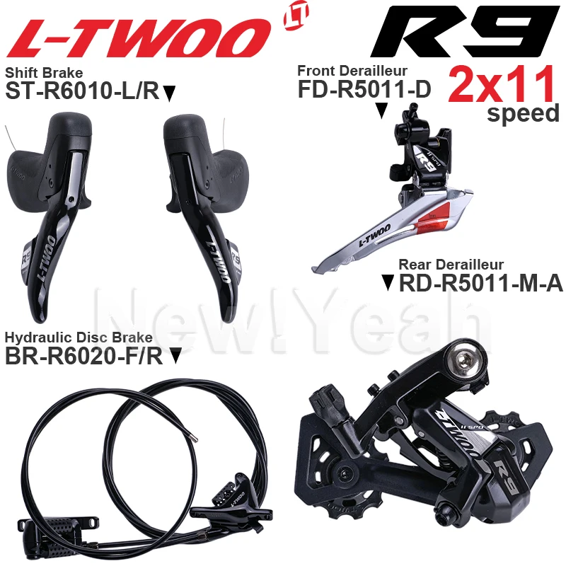 LTWOO-2x11-Speed-Groupset-R9-Shifter-ST-R6010-Brake-BR-R6020-Front ...