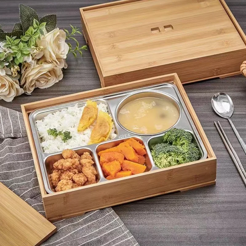 304-Stainless-Steel-Business-Lunch-Box-High-grade-Japanese-Bamboo-Lunch ...