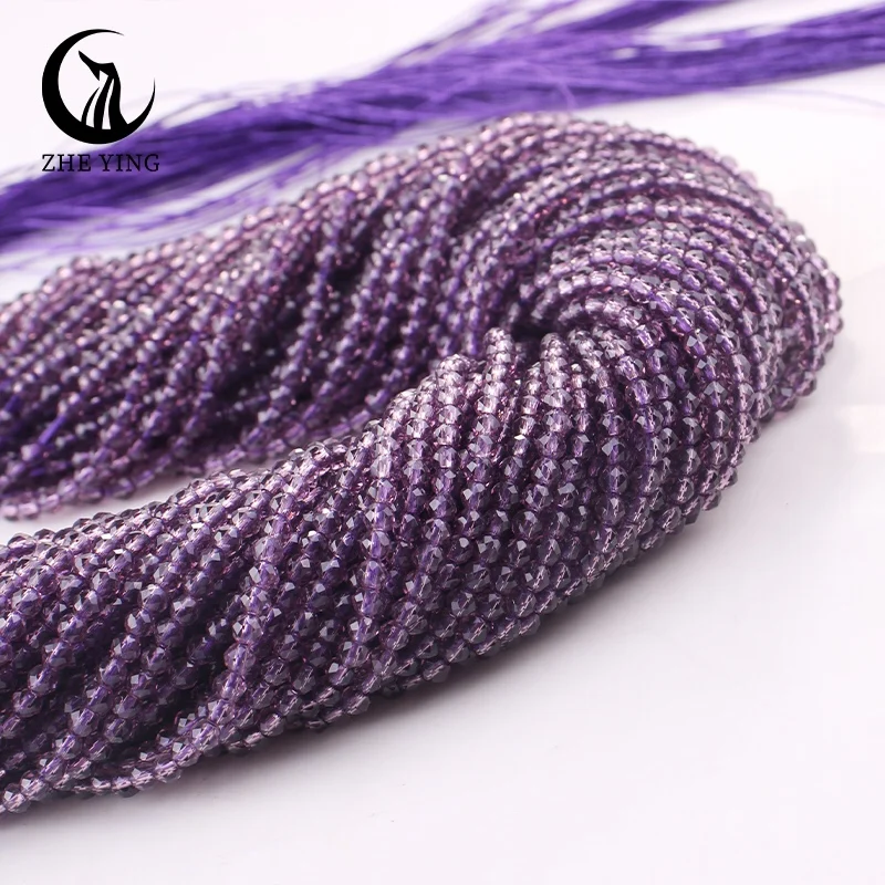 Zhe-Ying-10-Str-nge-helle-Amethyst-lila-Glasperlen-hydro-runde ...