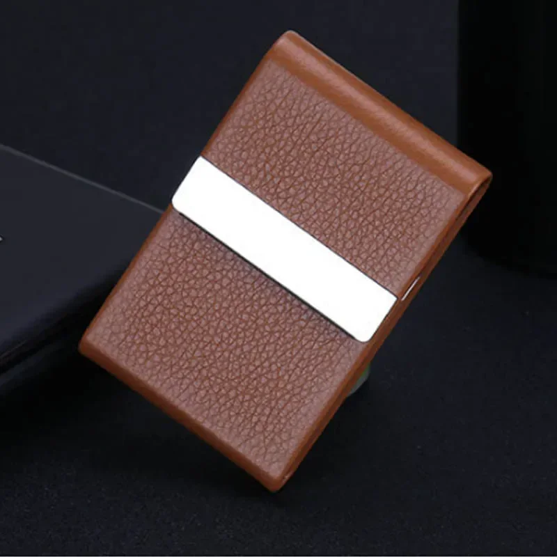 PU-Leather-Cigarette-Storage-Box-for-Driver-Stainless-Steel-Car-Card ...