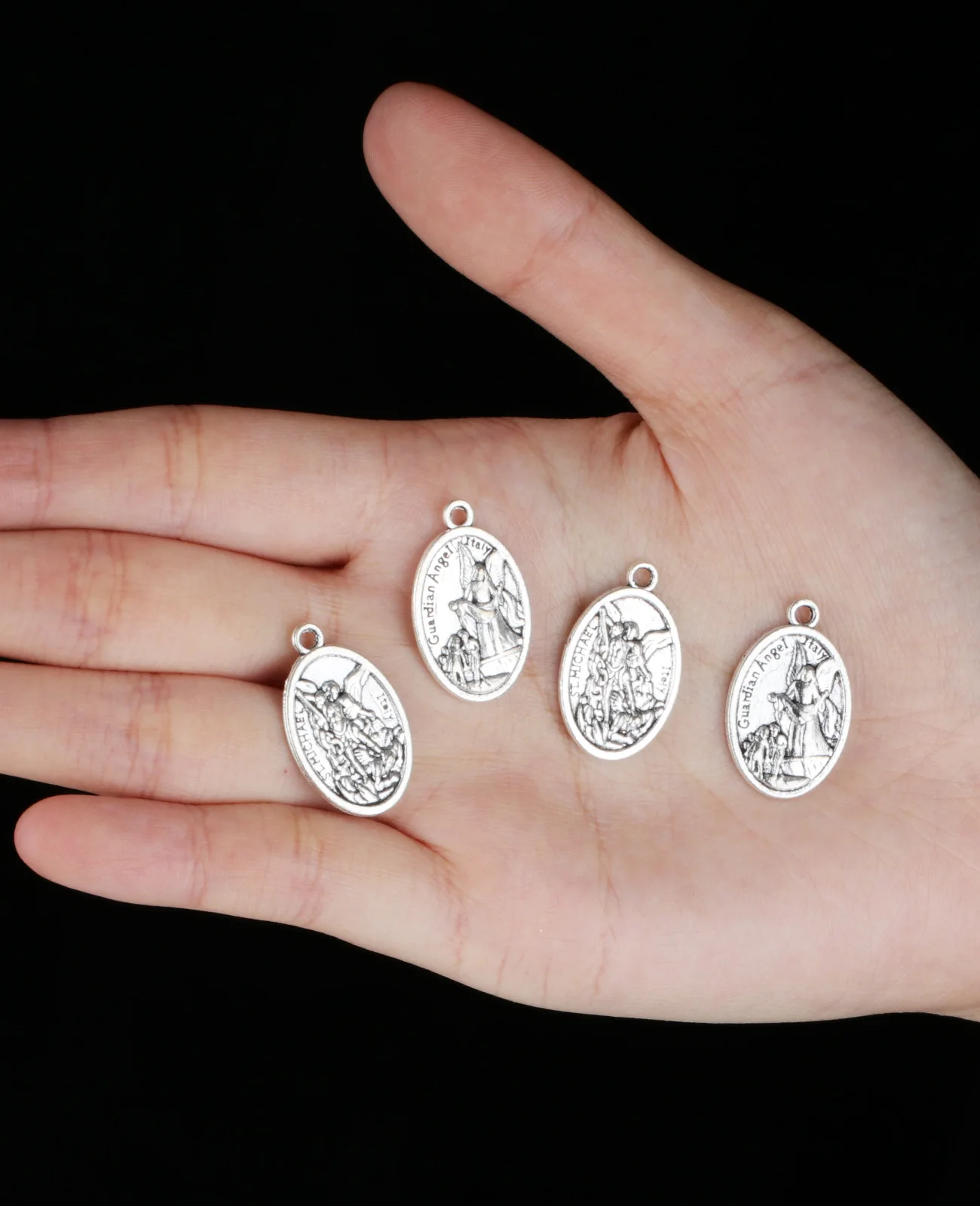 Cottvott-abalorios-con-medalla-de-ngel-guardi-n-de-San-Miguel-colgante ...