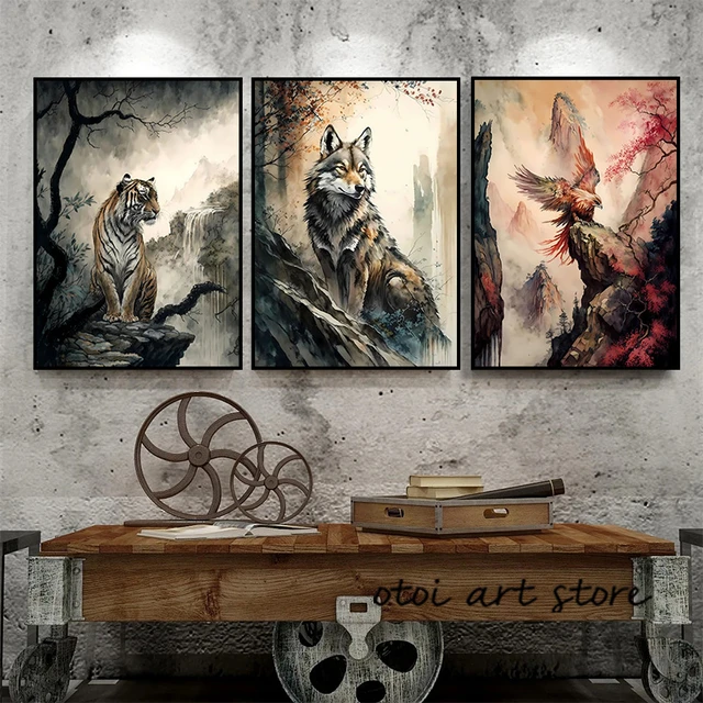 Chinese Wolf Art