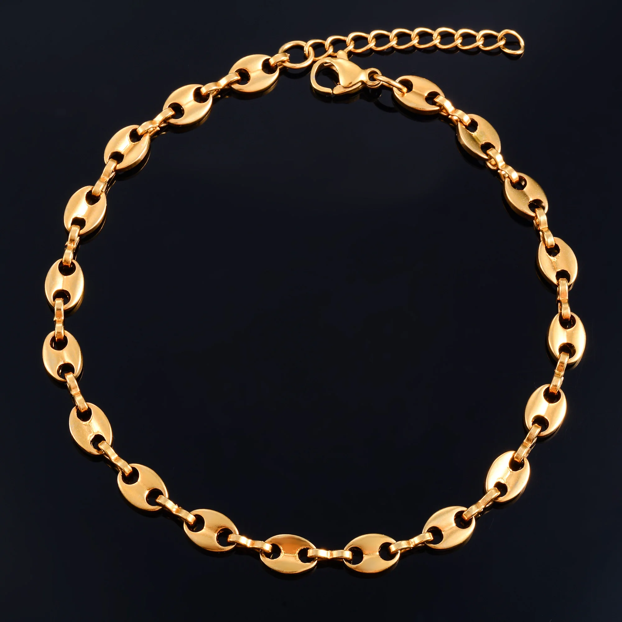 Bracelet-en-Forme-de-Grain-de-Caf-en-Acier-Inoxydable-pour-Femme-Bijou ...