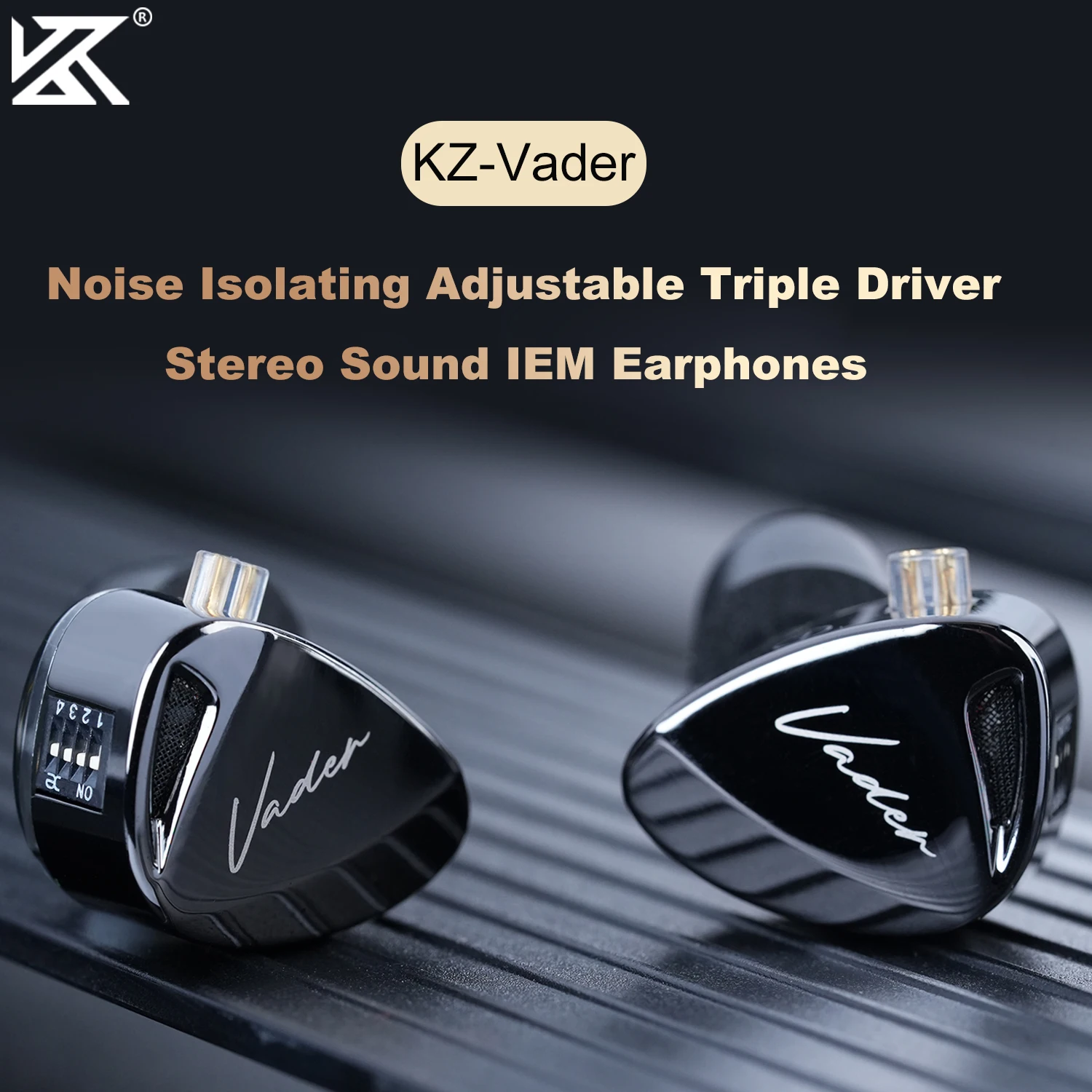 KZ-Vader-IEM-Earphone-Noise-Isolating-Triple-Driver-4-Tuning-Switches ...