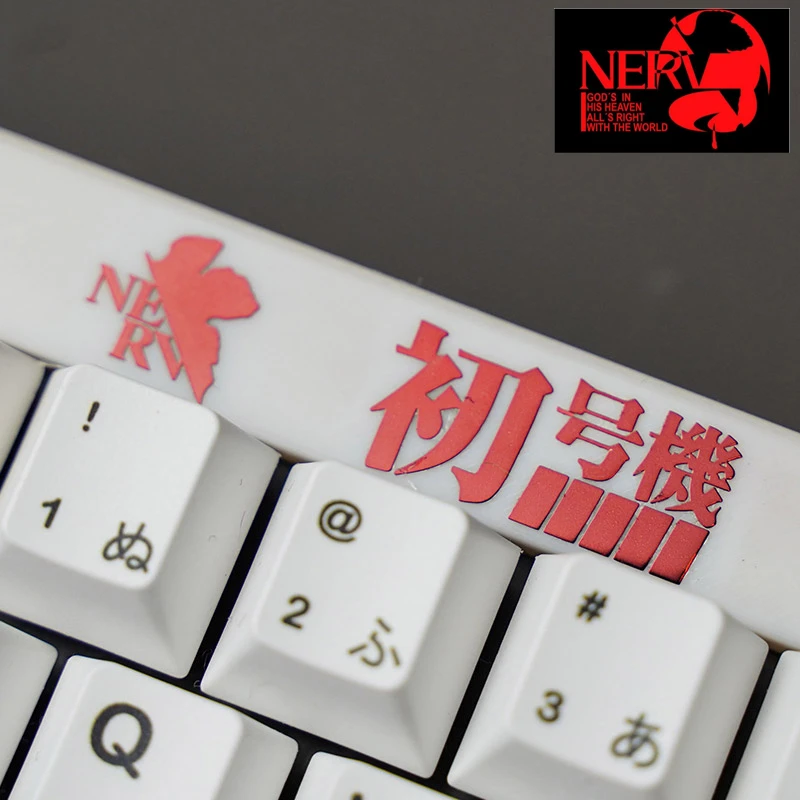 EVANGELION Eva Anime Keyboard Metal Sticker Cartoon Pc Case Sticker ...