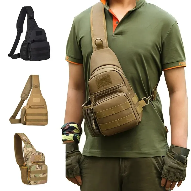 Military-Shoulder-Bag-Trekking-Chest-Sling-Bag-Nylon-Backpack-For ...