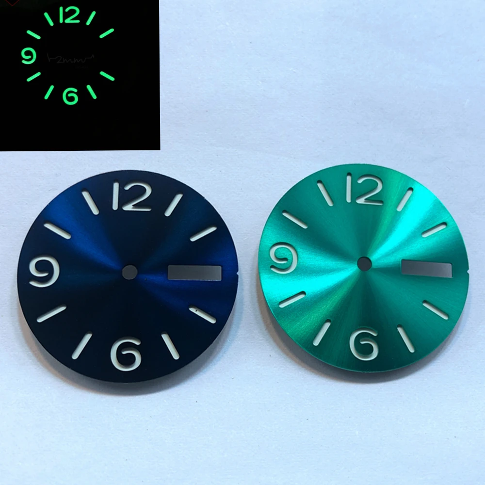 Blank-Watch-Dial-for-NH36-28-5mm-Double-deck-Sandwich-blue-green ...