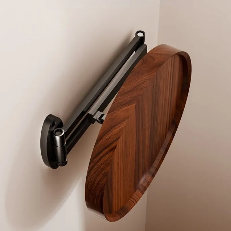 Wall Mount Coffee Tables Folding Round Coffee Table Miniature Wooden ...