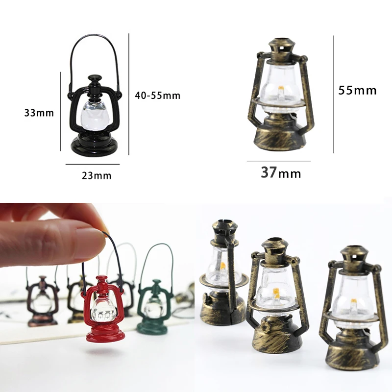 1-12-1-6-Scale-Mini-Kerosene-Lantern-Miniature-Retro-Oil-Lamp-Dollhouse ...