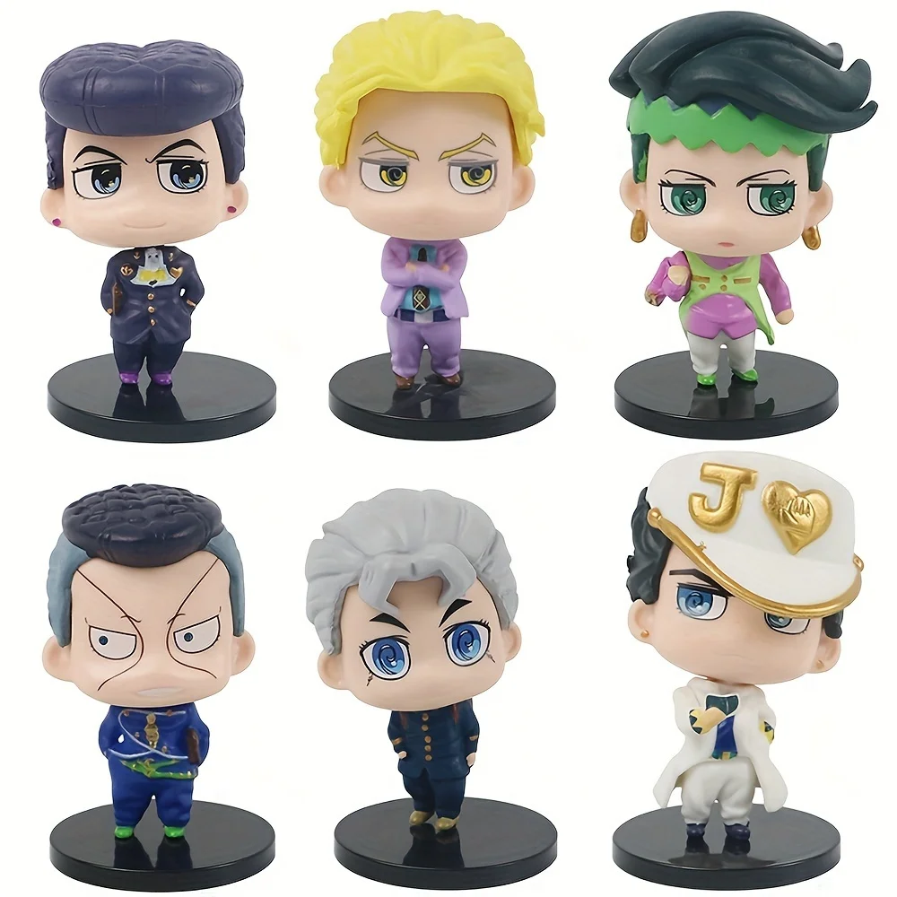 6pcs-jojo-bizarre-adventure-figure-Diamond-Kujo-Jotaro-Higashikata ...