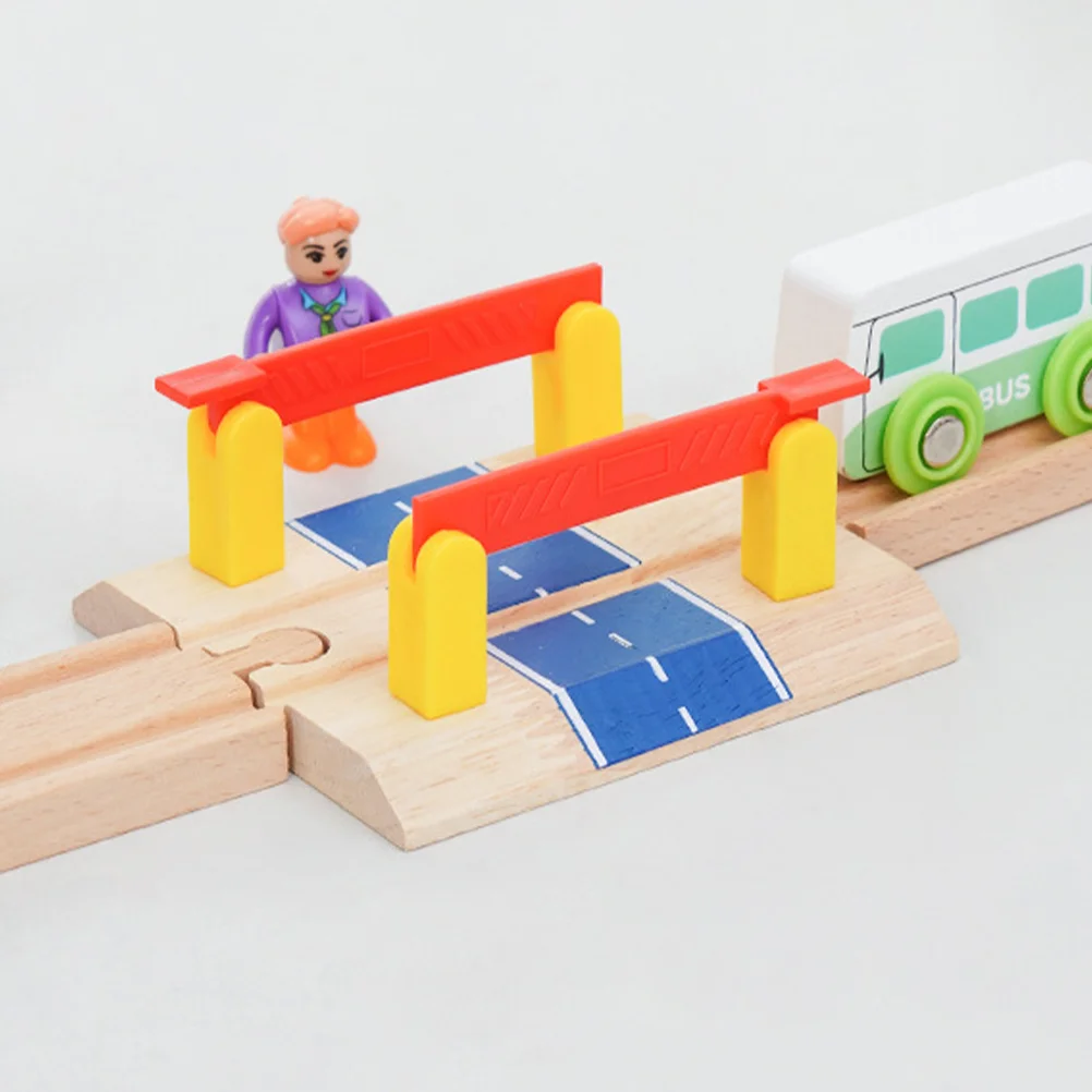 Wooden-Track-Toy-Playground-Railing-Barrier-Plaything-for-Games-Model ...