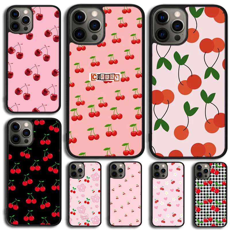 Cherry-Pattern-Phone-Case-For-iPhone-14-15-16-13-12-Mini-Max-Cover-For ...