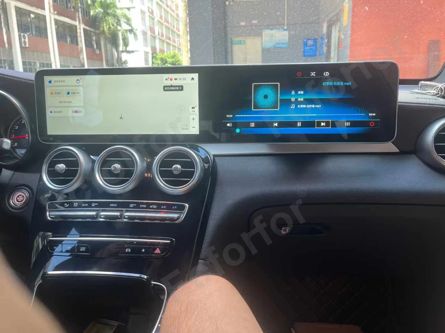 12-3-Android13-Car-Radio-Digital-For-Mercedes-Benz-C-Class-GLC-W205 ...