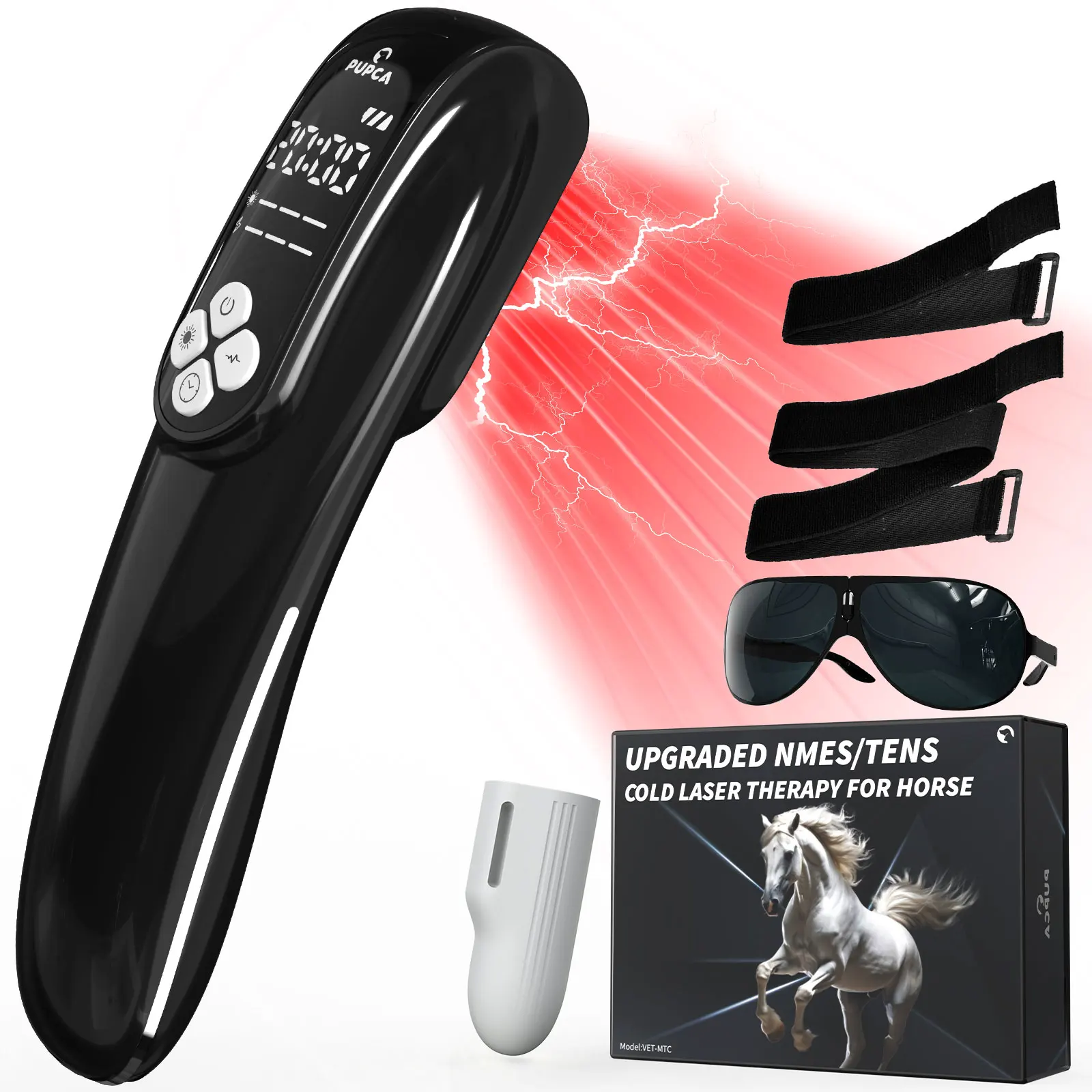 Cold-laser-treatment-of-horses-wavelength-680nm808nm-Red-Light-TENS ...
