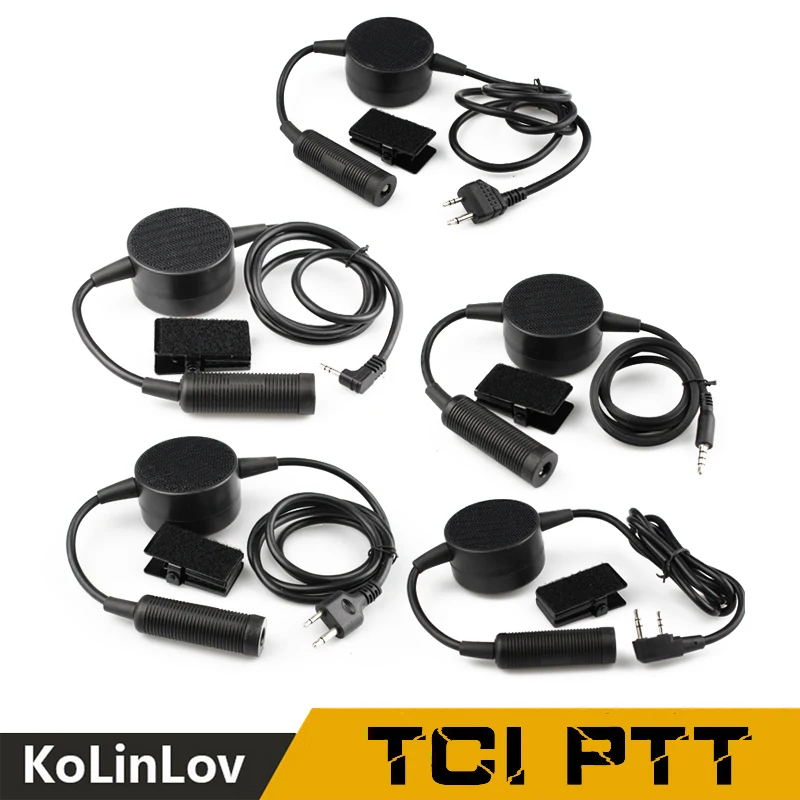 Tactical Headset TCI PTT Adapter for KENWOOD ICOM Midland Motorola Plug ...