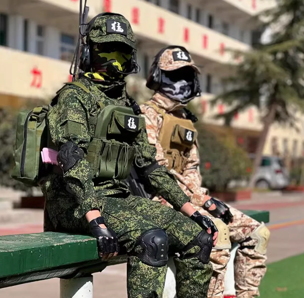 Children's Russian emr tactical camouflage clothing, training suit long ...
