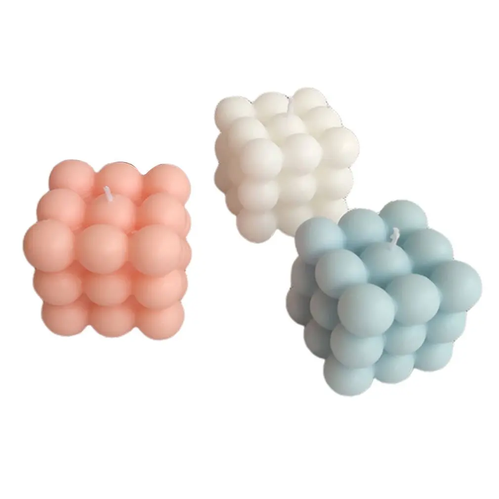 1Pc Cube Wax Fragrance Bubble Cube Scented Candles Natural Soy Wax ...