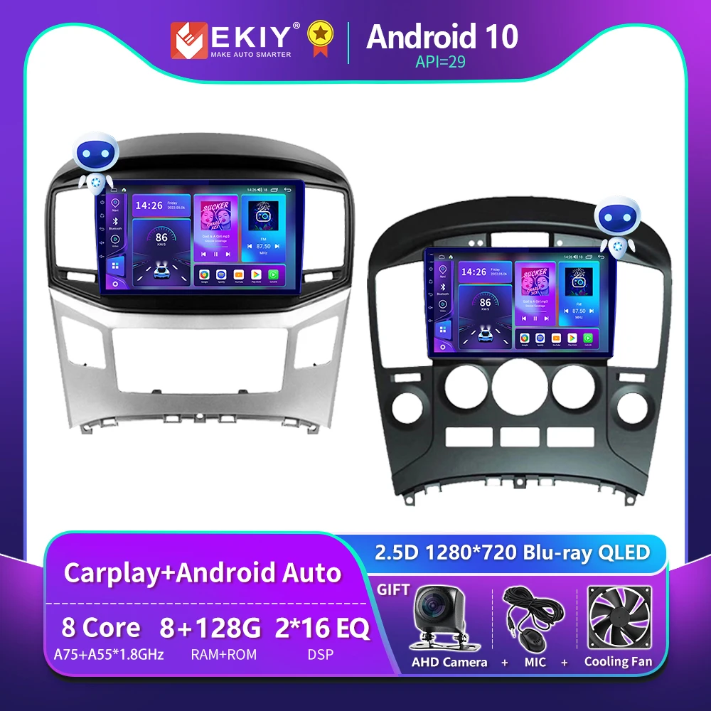 EKIY T900 8G 128G For Hyundai H1 Grand Starex i800 TQ 2007-2015 자동차 라디오 내비게이션 GPS 자동 Android ...