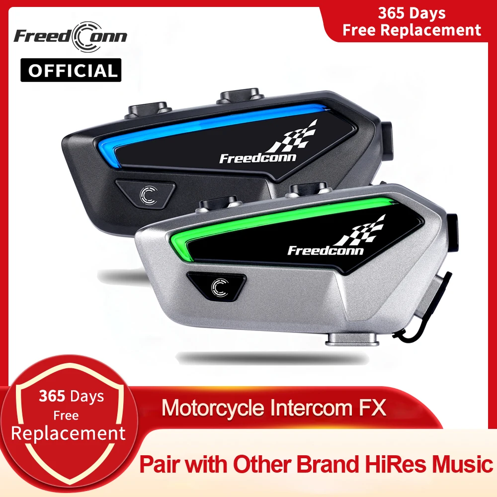 Freedconn-FX-intercomunicador-con-Bluetooth-para-casco-de-motocicleta ...