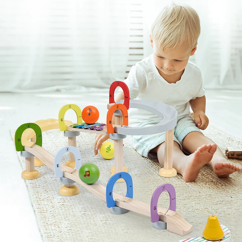 Children-Music-Tracking-Ball-Wooden-Blocks-Toys-Montessorri-Sensory ...
