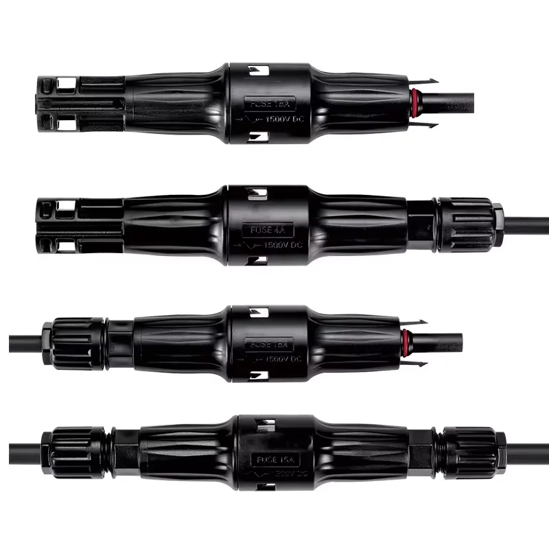 IP68 1500VDC MC4 Fuse Connector Removeable 15A mp 10*85mm In-line Fuse ...