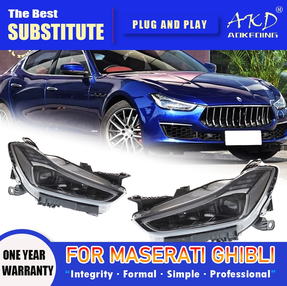 AKD-Head-Lamp-for-Maserati-Ghibli-LED-Headlight-2014-2022-Headlights ...