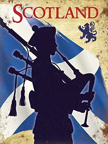 Vintage-Style-Scotland-Bagpipes-Piper-Silhouette-Scottish-Home-Wall ...
