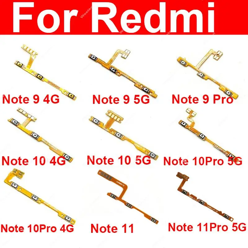 On-Off-Button-Power-Volume-Key-Switch-Flex-Cable-For-Xiaomi-Redmi-Note ...