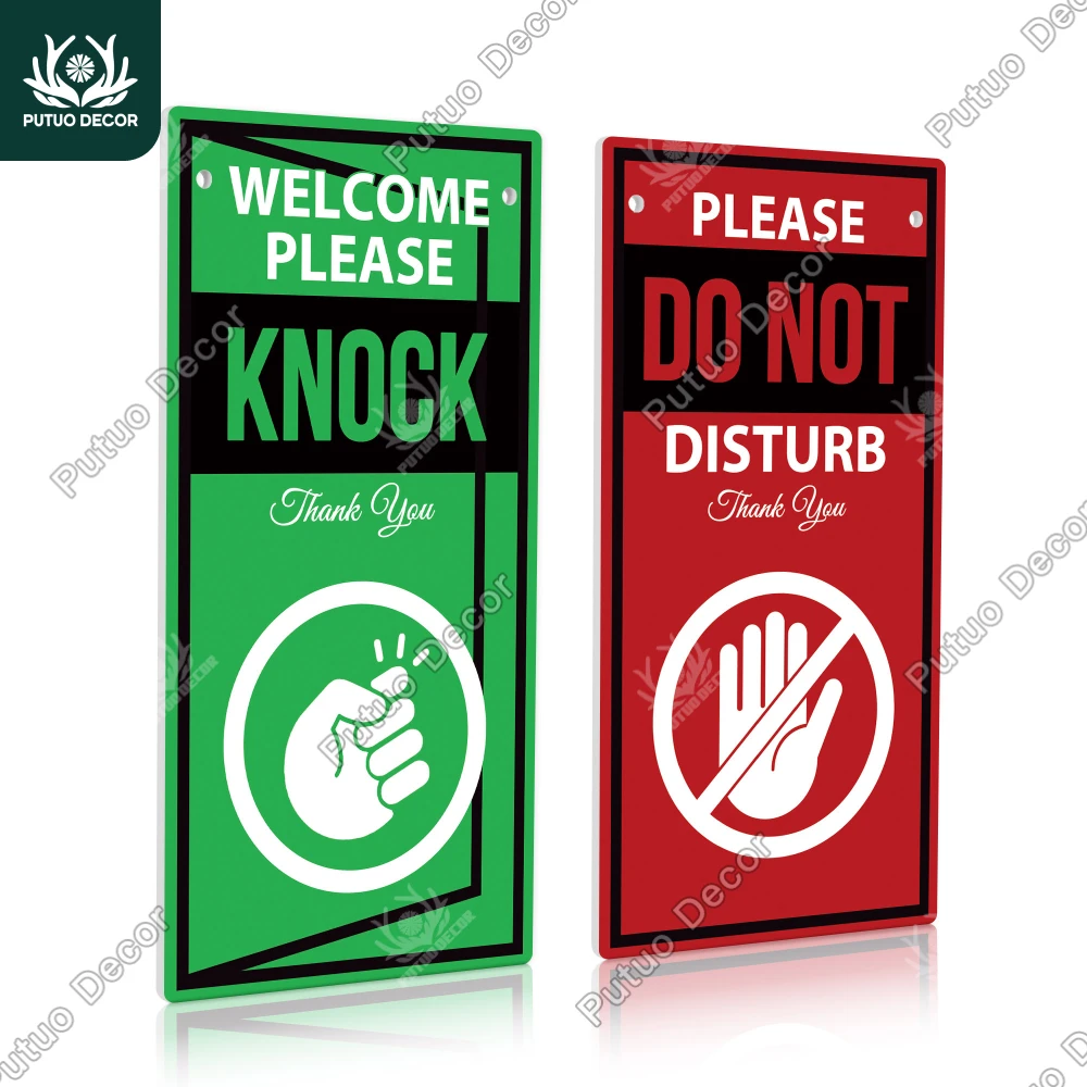 Putuo-Decor-1pc-PVC-Double-sided-signage-Do-not-disturb-Thank-you ...