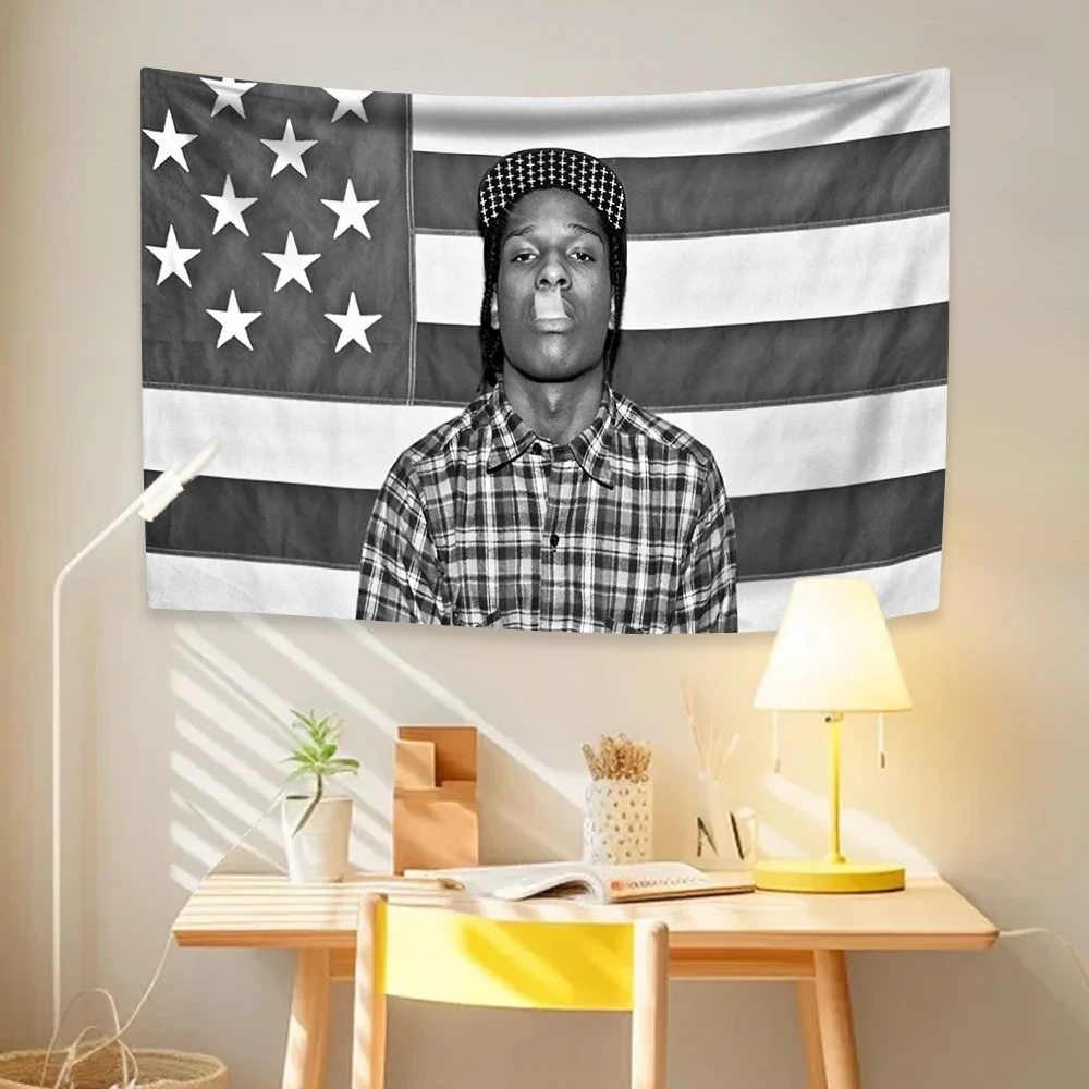 Asap-Rockys-Flags-Rapper-Tapestry-Room-Decor-Aesthetic-Music-Album-Art ...