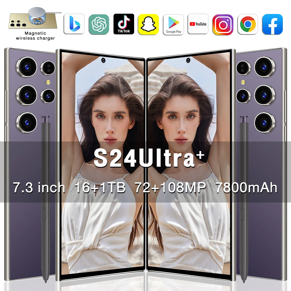 Smartphone-S24-Ultra-Plus-5G-7-3-Polegada-C-mera-108MP-16GB-1TB ...