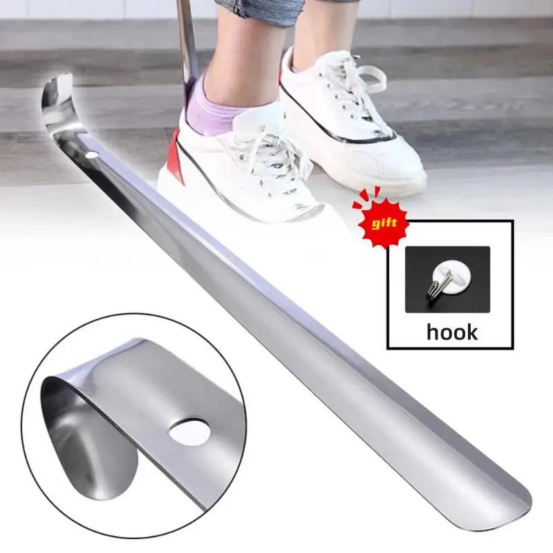 Portable-Home-Supply-Stainless-Steel-Shoes-Lifter-Spoon-Durable-Tool ...