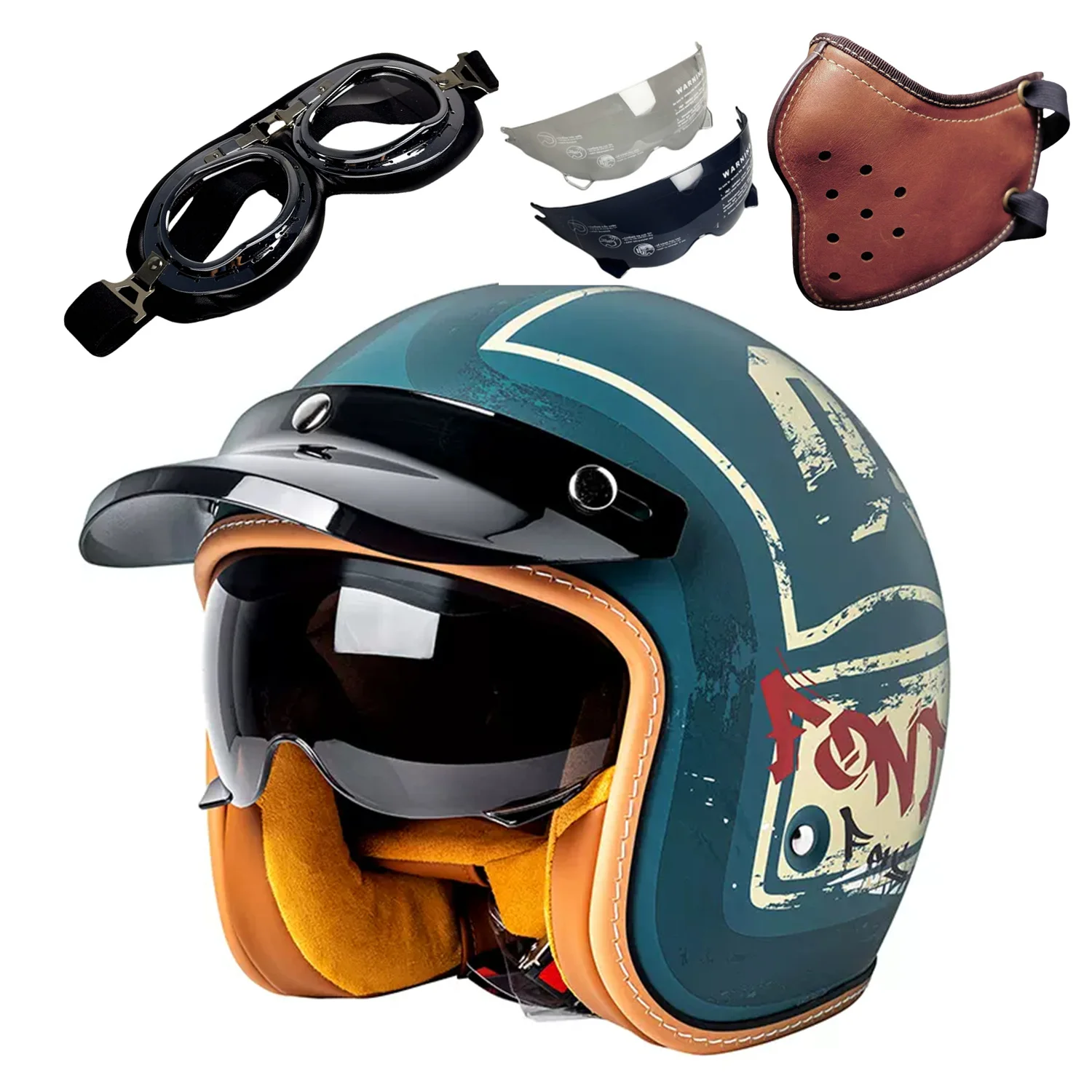 MT-5-Retro-Motorcycle-Helmet-3-4-Helmet-For-Men-and-Women-Cycling ...