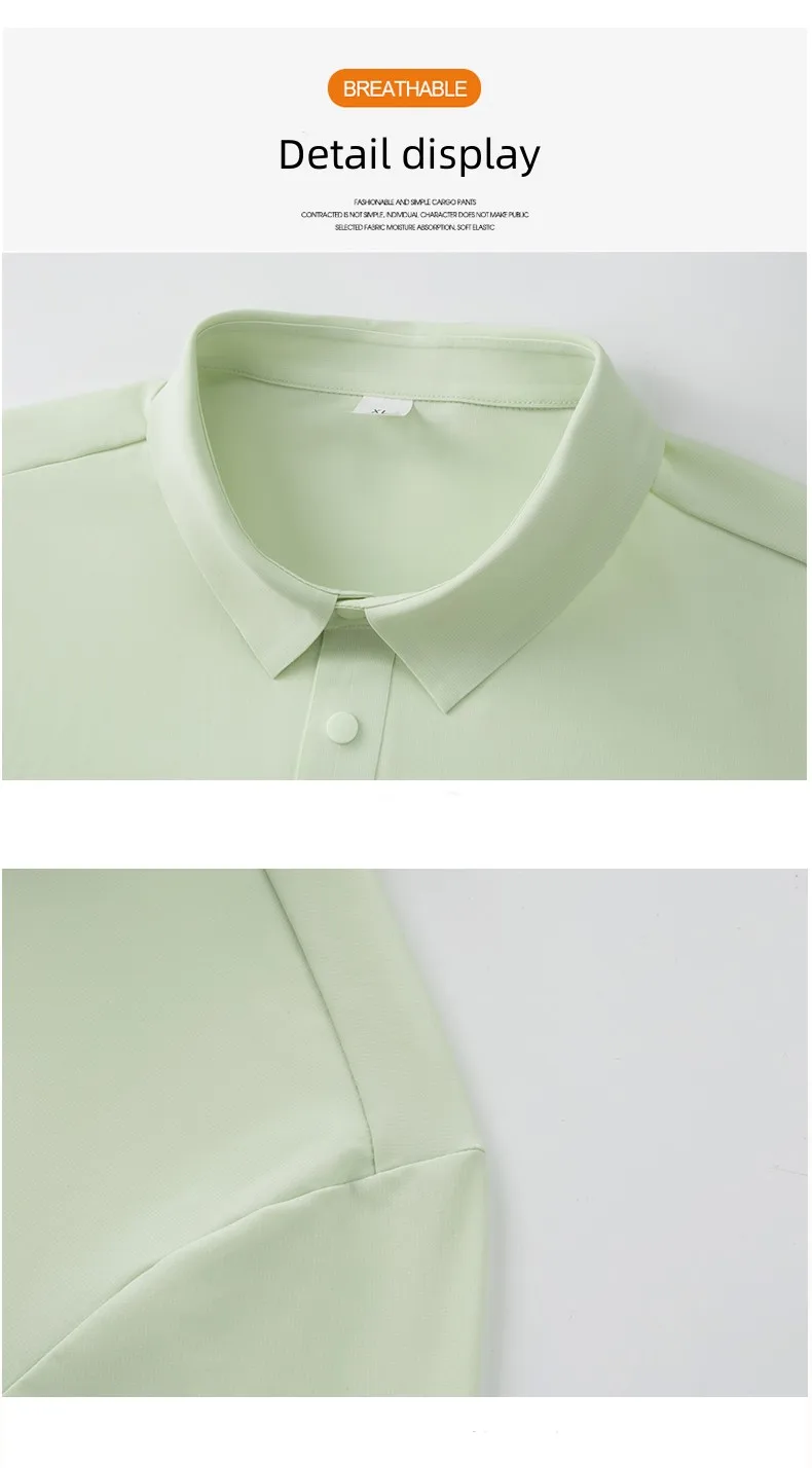 Herren Polos Großer Sommer 2024 Polo Solid Color Casual Business Revers ...