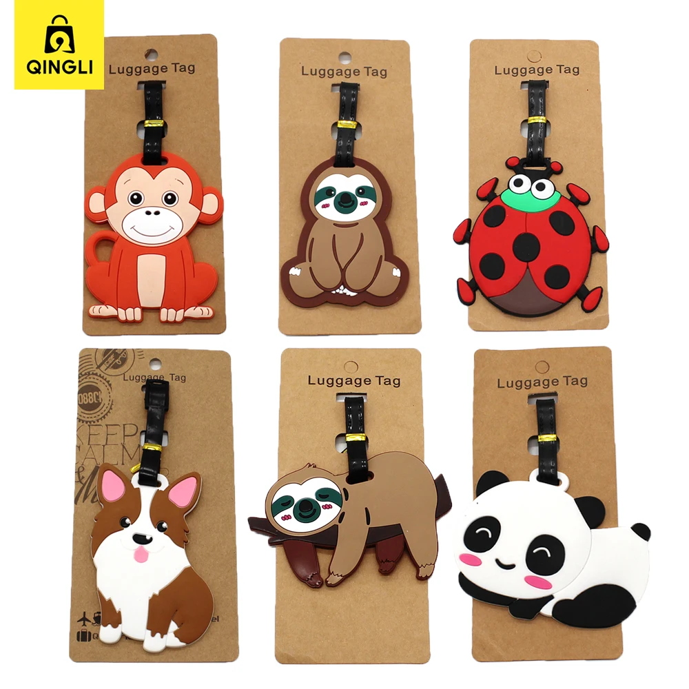 Cute-Small-Animal-Luggage-Tag-Travel-Essentials-Anti-lost-Baggage-Label ...