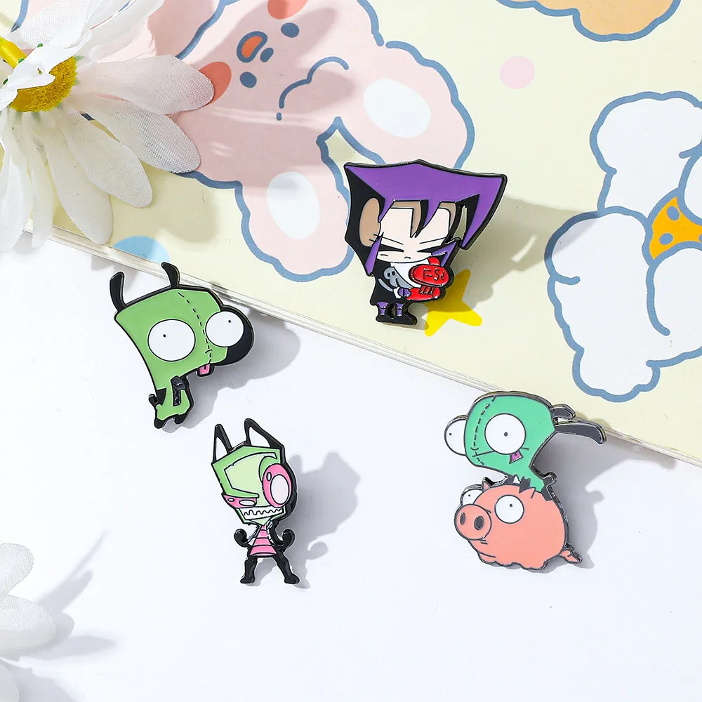 Invader Zim Cute Brooch: The Perfect Blend of Nostalgia, Style, and ...