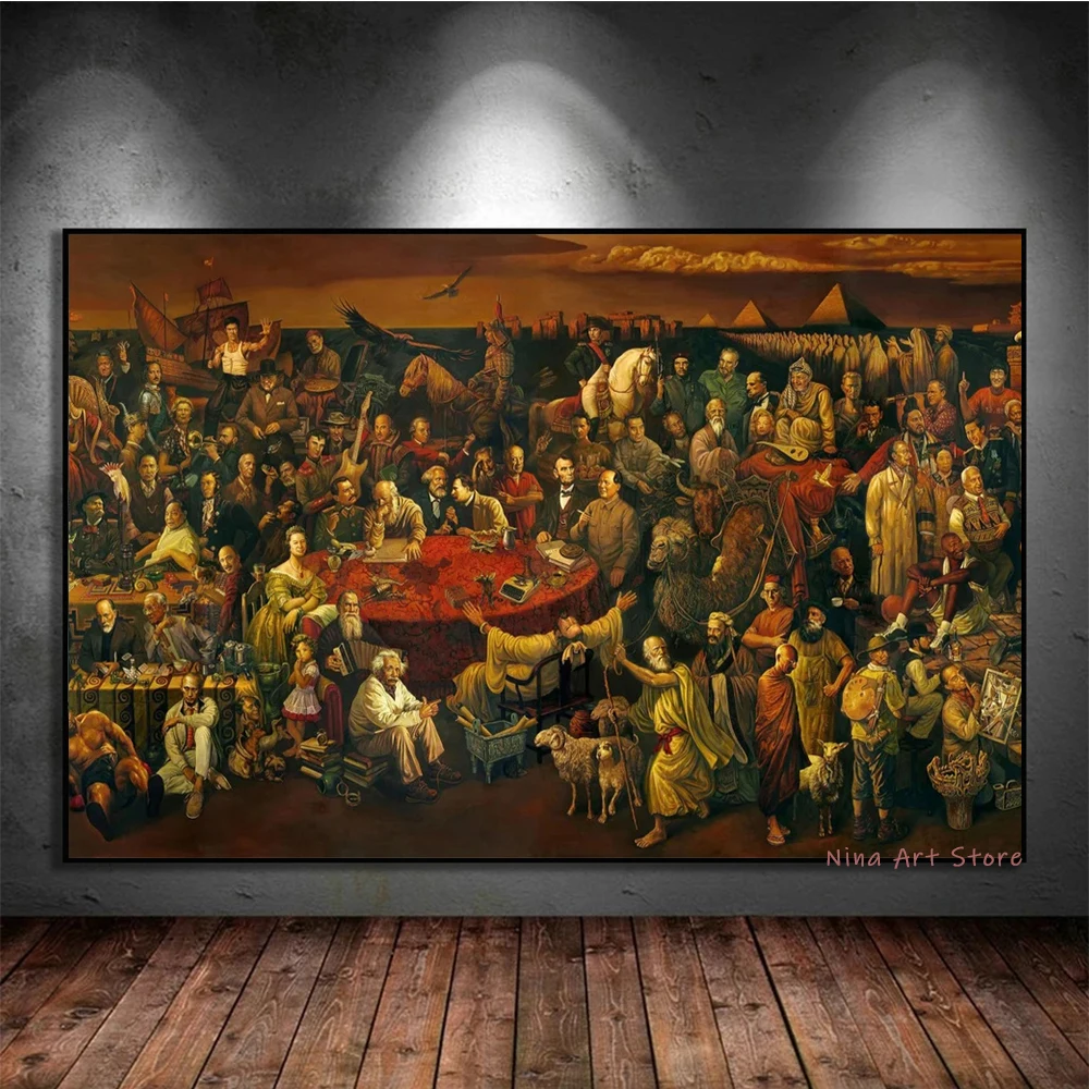 100-Historical-Famous-People-Portrait-Wall-Art-Posters-Discussing-The ...