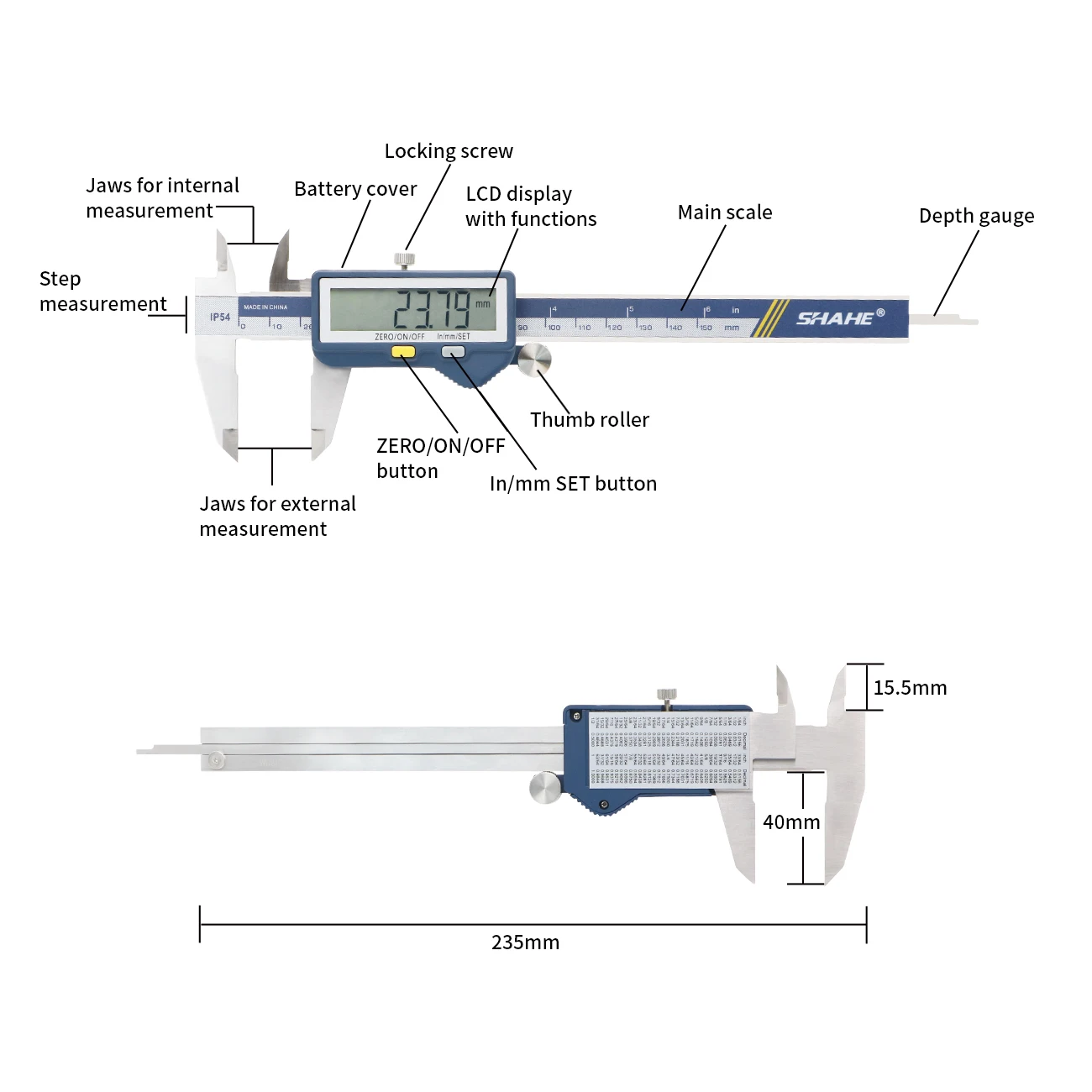 Vernier Caliper Parts And Functions