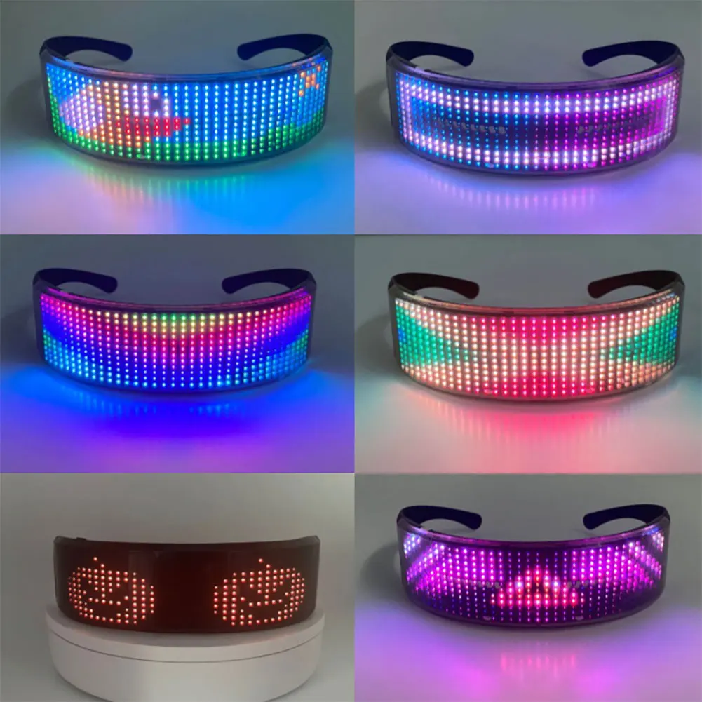 Led-Glasses-Bluetooth-DIY-Luminous-Rave-Party-Glasses-Festival ...