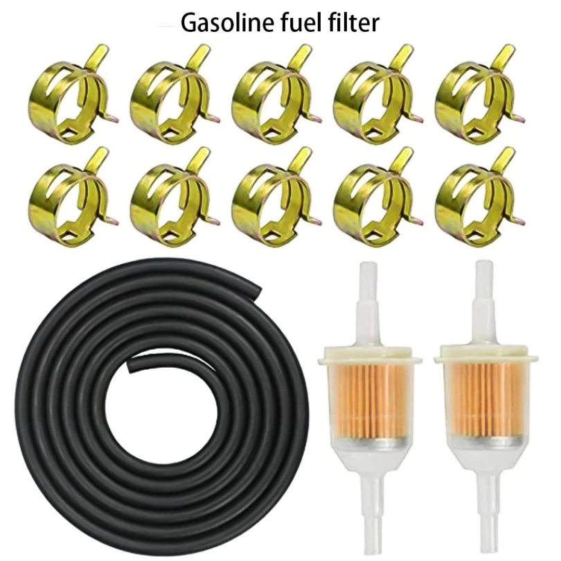 Motorcycle Bike Small Engine 6-8mm Petrol Fuel Filter Kit Gasoline with ...