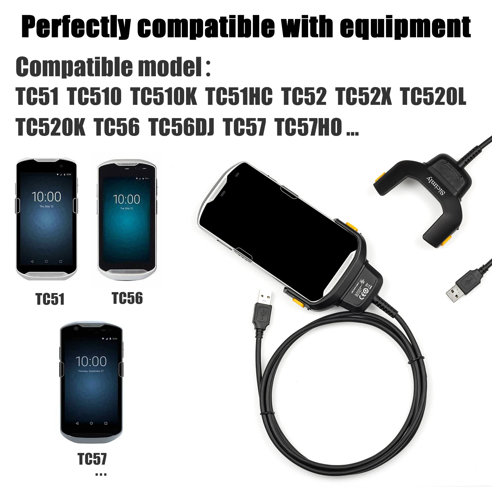 Zebra-Cable-de-esc-ner-cargador-USB-transferencia-de-datos-TC51-TC56 ...