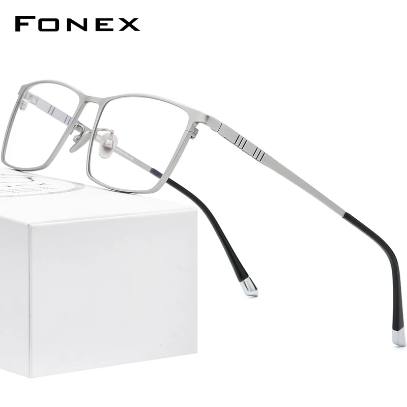 FONEX-Pure-Titanium-Glasses-Frame-Men-Square-Eyewear-2020-New-Male ...