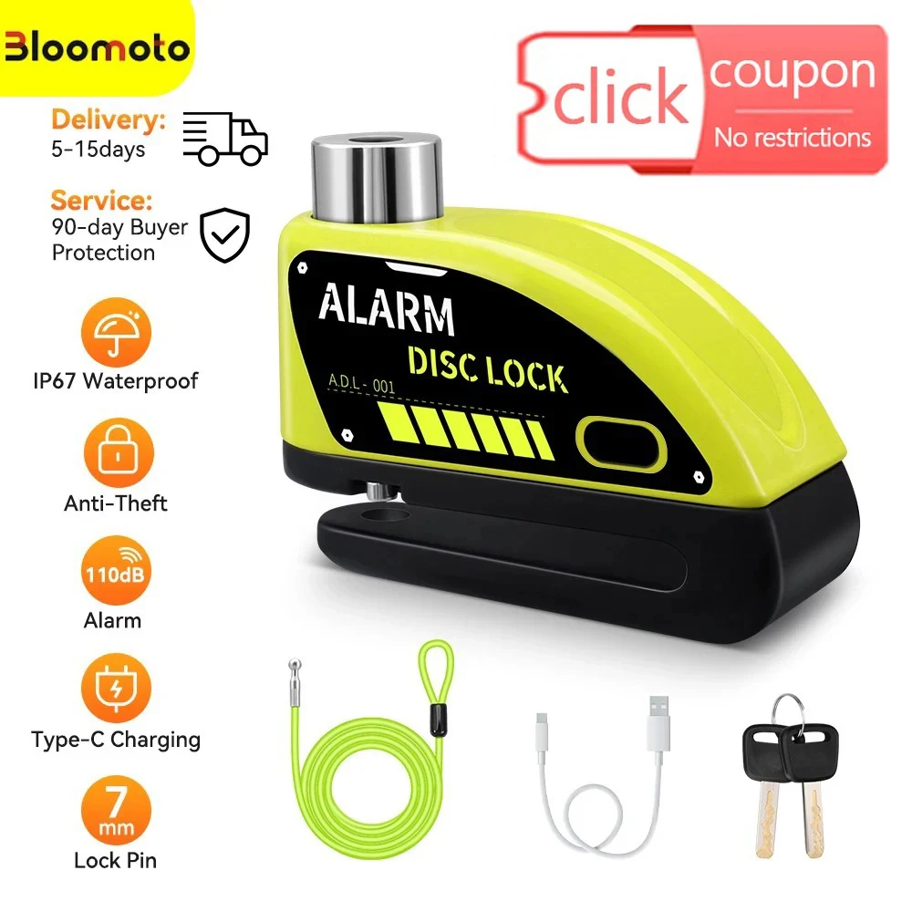 Bloomoto-Rechargeable-Motorcycle-Alarm-Waterproof-Bike-Anti-Theft-Alarm ...