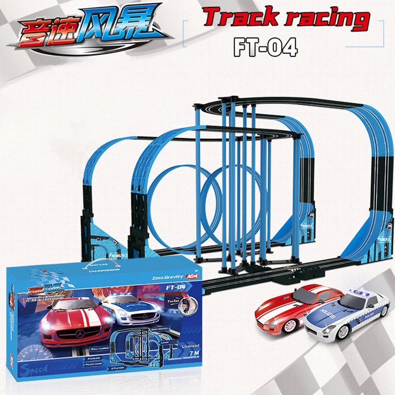 1-64-Electric-Rail-Car-Double-Remote-Control-Car-Racing-Track-Toy ...