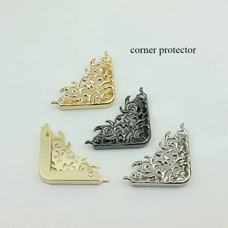 5pcs-47x63mm-Floral-Bag-Corner-Protector-Metal-Buckles-Luggage-Leather ...