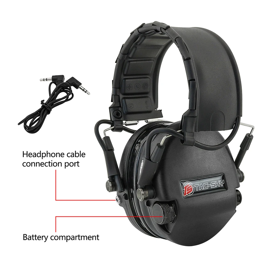 TAC-SKY-Active-Hearing-Protection-Headphones-TEAHEADSET-Tactical ...